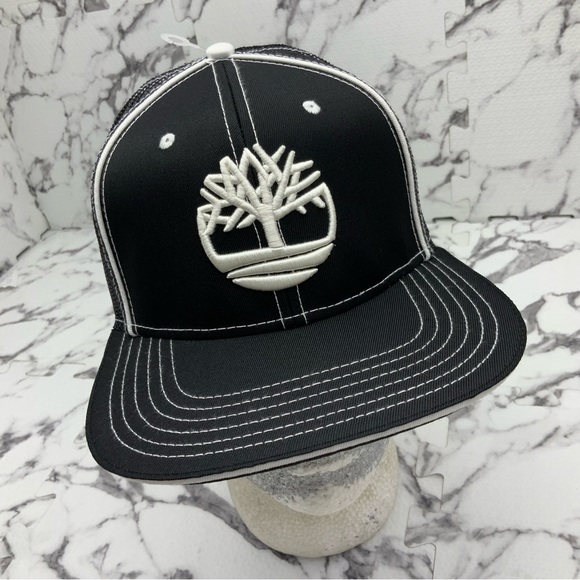 Timberland | Accessories | Timberland Black White Pipping Trucker Hat ...